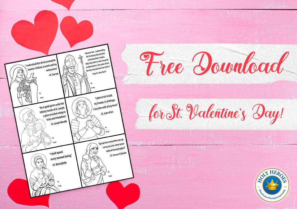 Catholic Valentine’s Day Cards – Holy Heroes