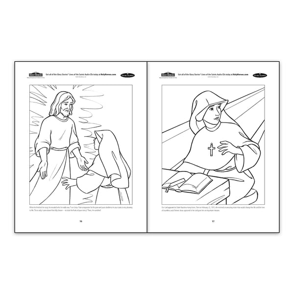 Saint Faustina and Divine Mercy Coloring Book – Holy Heroes