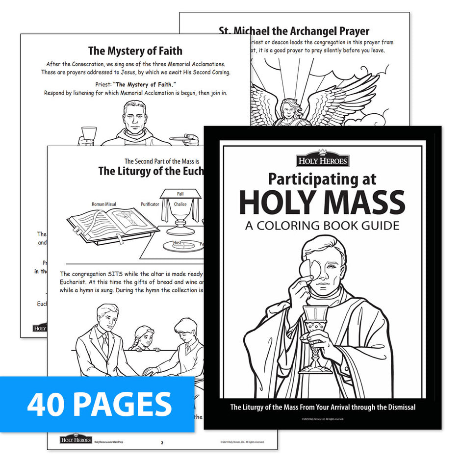Catholic Coloring Downloads - Saints and Mass Guides for Kids! – Holy ...