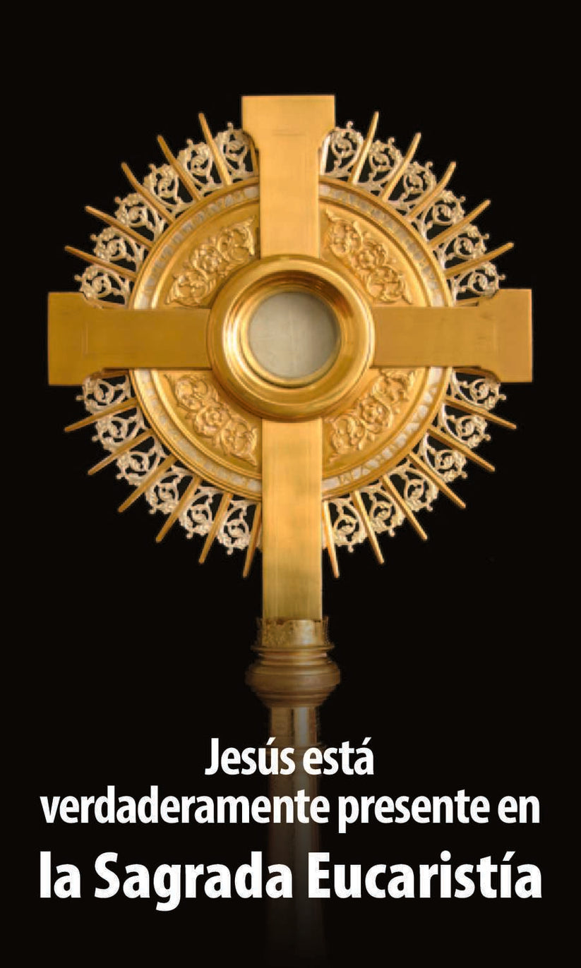 Holy Eucharist SPANISH Divine Praises Prayer Card – Holy Heroes