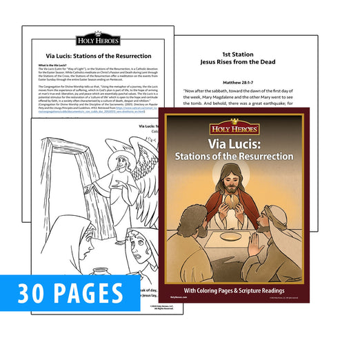 Via Lucis: Stations of the Resurrection Coloring Pages [Download ...