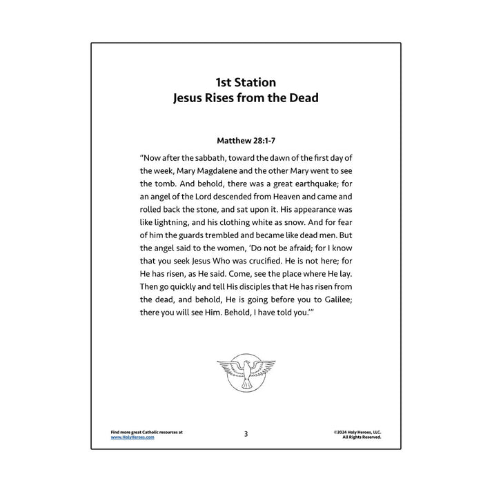 Via Lucis: Stations of the Resurrection Coloring Pages [Download ...