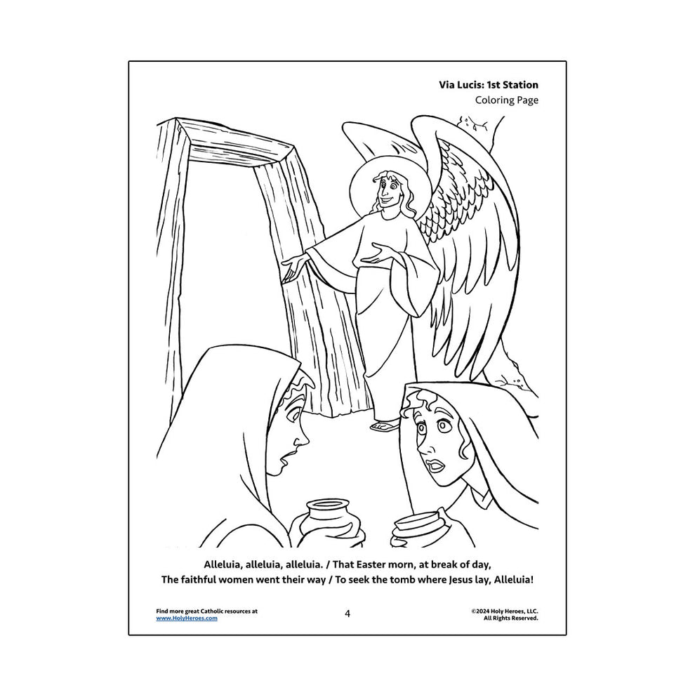 Via Lucis: Stations of the Resurrection Coloring Pages [Download ...