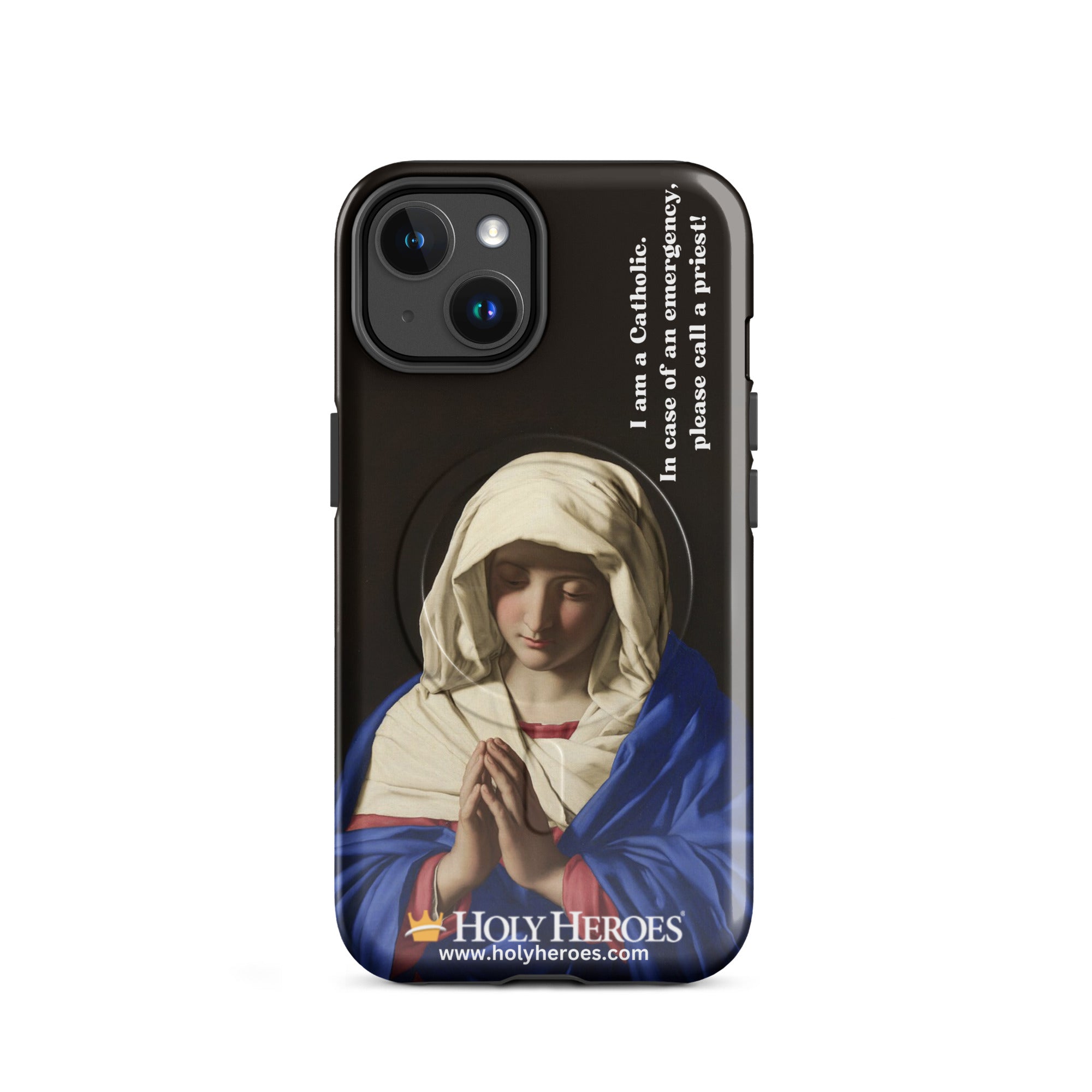 Praying Virgin Mary "I am a Catholic" MagSafe® tough case for iPhone ...
