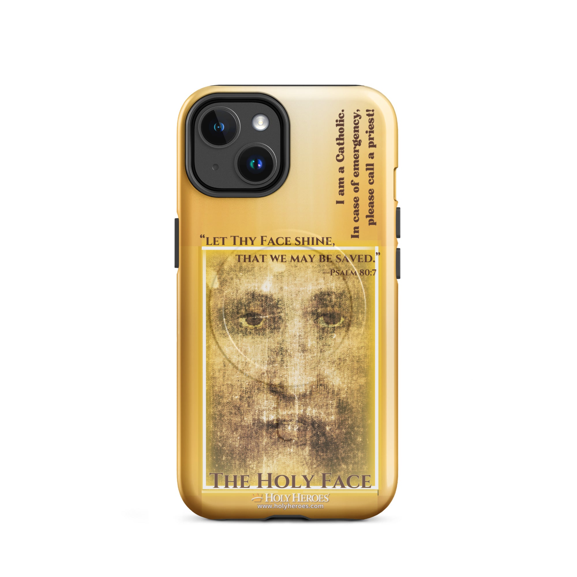 Holy Face "I am a Catholic" MagSafe® tough case for iPhone® – Holy Heroes
