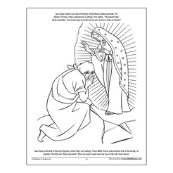 St. Juan Diego and Our Lady of Guadalupe - Catholic Coloring Book ...