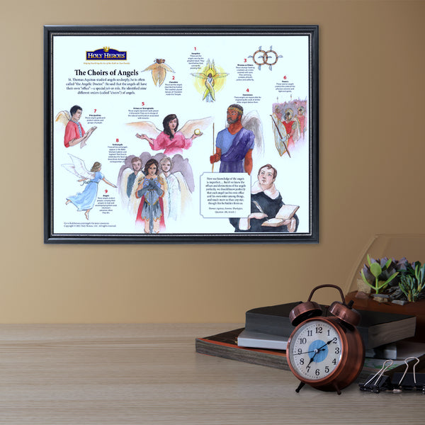 Choirs of Angels Poster - Catholic Art – Holy Heroes