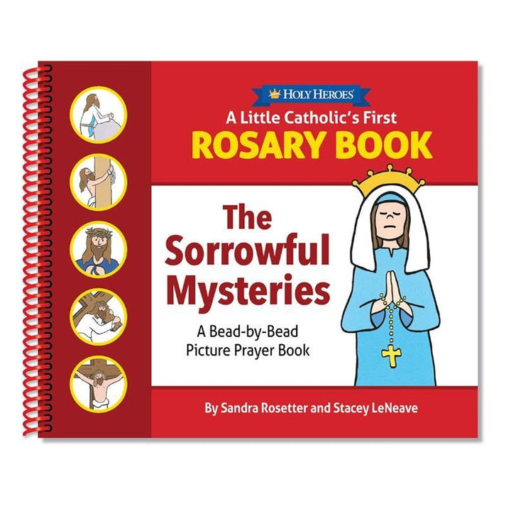 Sorrowful Mysteries Bead-by-Bead Picture Prayer Book – Holy Heroes