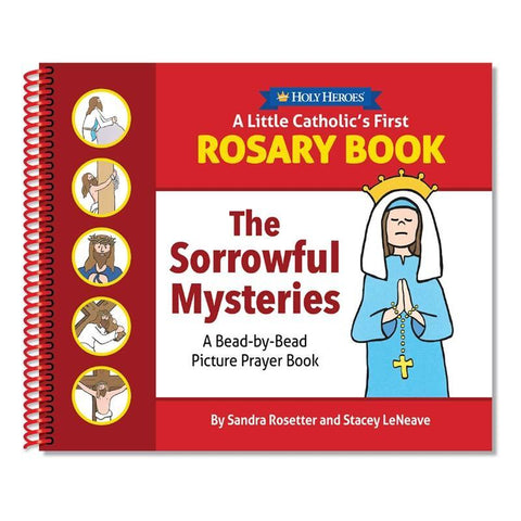 Sorrowful Mysteries Bead-by-Bead Picture Prayer Book – Holy Heroes