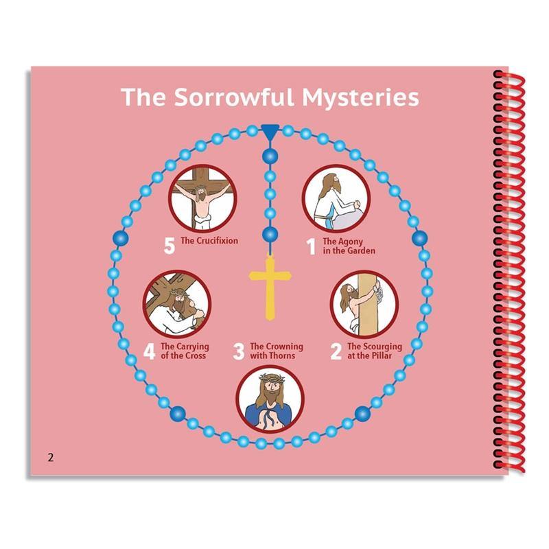 Sorrowful Mysteries Bead-by-Bead Picture Prayer Book – Holy Heroes