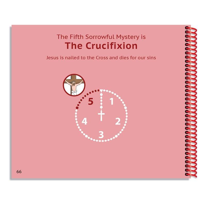 Sorrowful Mysteries Bead-by-Bead Picture Prayer Book – Holy Heroes