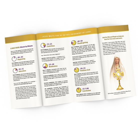 How to make a Holy Hour Pamphlet - Adoration Chapel Supplies – Holy Heroes