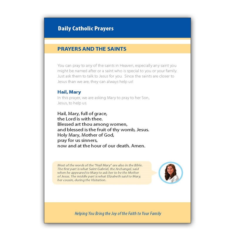 Catholic Prayers & Prayers of the Mass Booklet – Holy Heroes