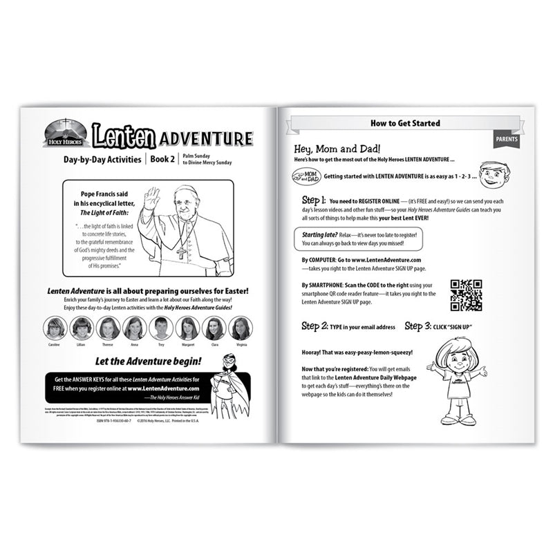 Lenten Adventure Activity Book 1 & 2 - Catholic Kids Lent Resources ...