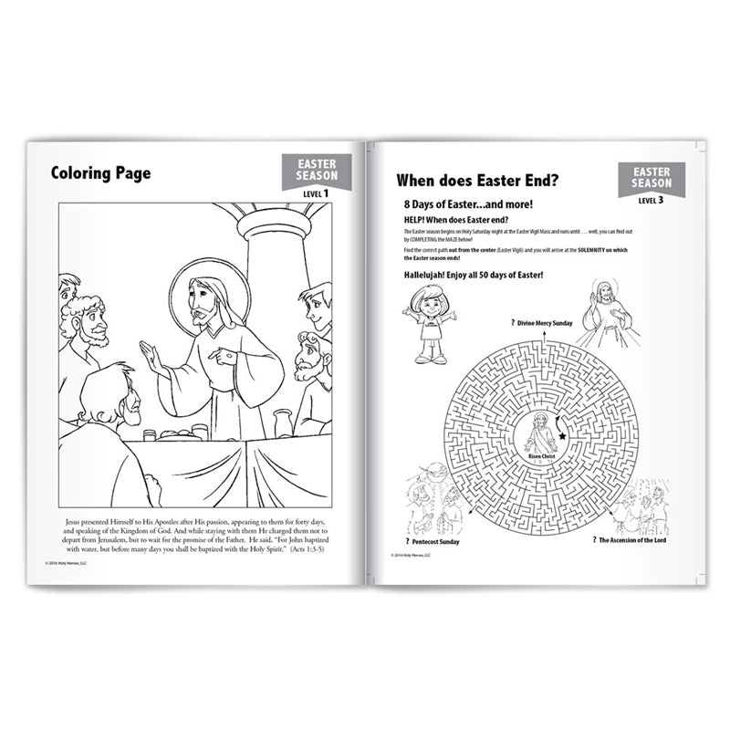 Lenten Adventure Activity Book 1 & 2 - Catholic Kids Lent Resources ...