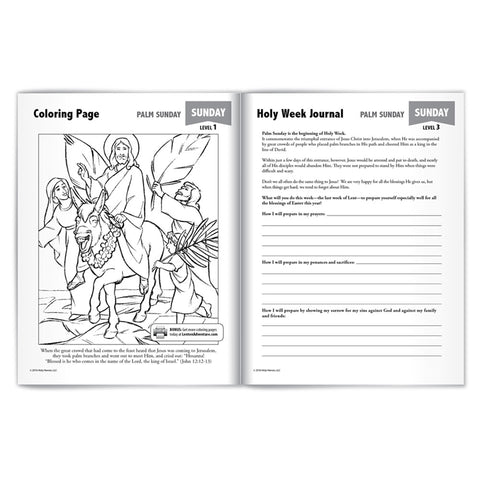 Lenten Adventure Activity Book 2 - Holy Week to Divine Mercy Sunday ...