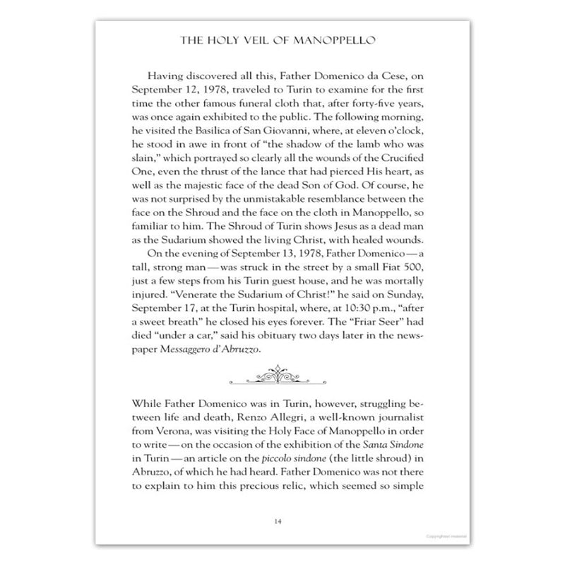 Holy Veil of Manoppello - relic of the Resurrection – Holy Heroes